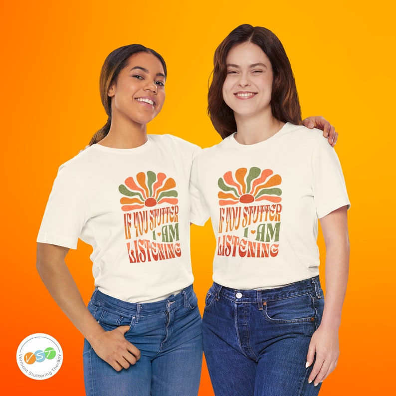 Stuttering Awareness Retro Sun Tshirt, Boho Stuttering Awareness Gift ...