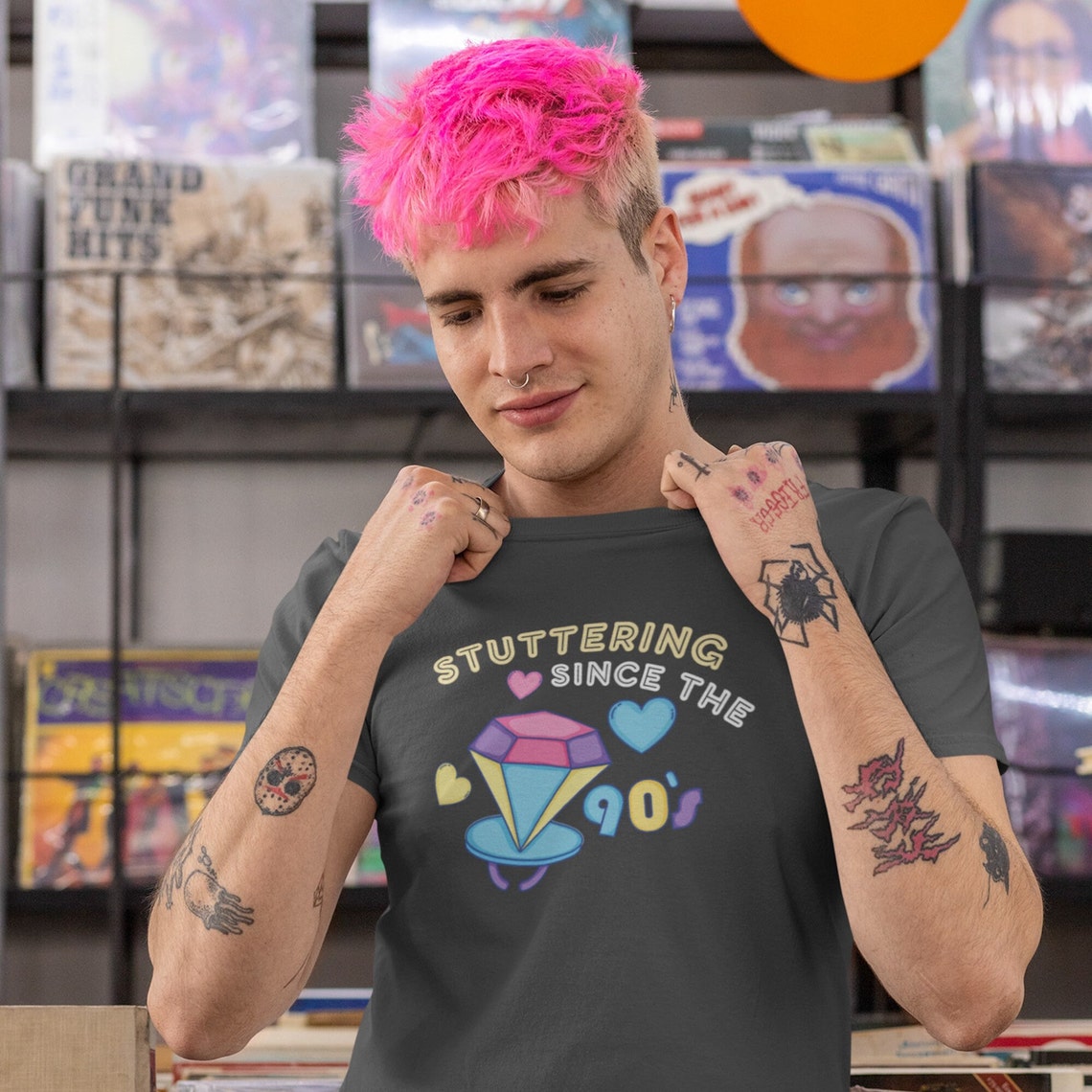Stuttering T-shirt, 90s Retro Shirt, Unisex T-shirt, Gift for Stutterer ...
