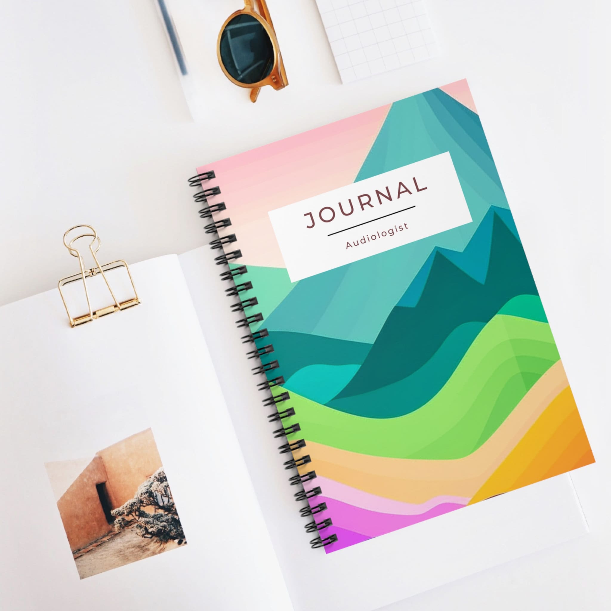 Audiologist Journal Gift for Aud Student, Mountain Notebook Gift for ...