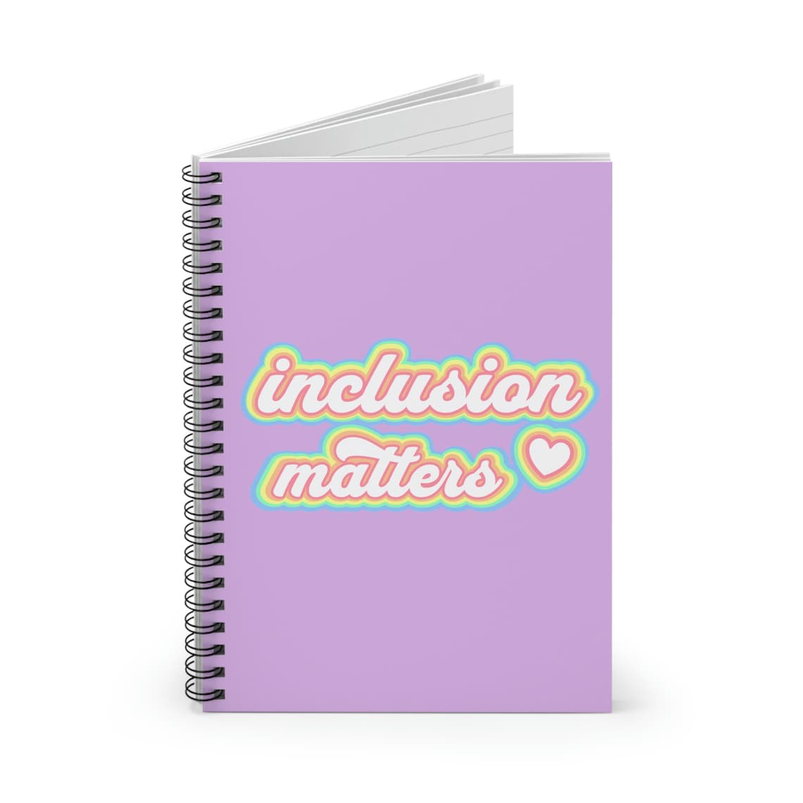 Inclusion Matters Notebook, Spiral Notebook, Ruled Line, Disability ...