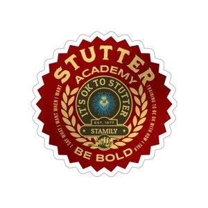 Stutter Sticker Gift, Stutter Academy Bold Sticker, Stutter Gift ...