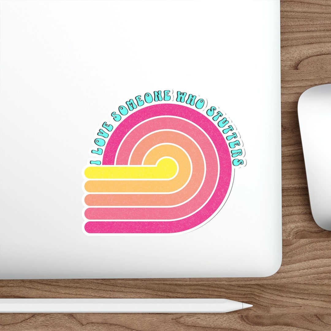 Stutter Sticker Gift, I Love Someone Who Stutters, Stutter Ally Gift ...