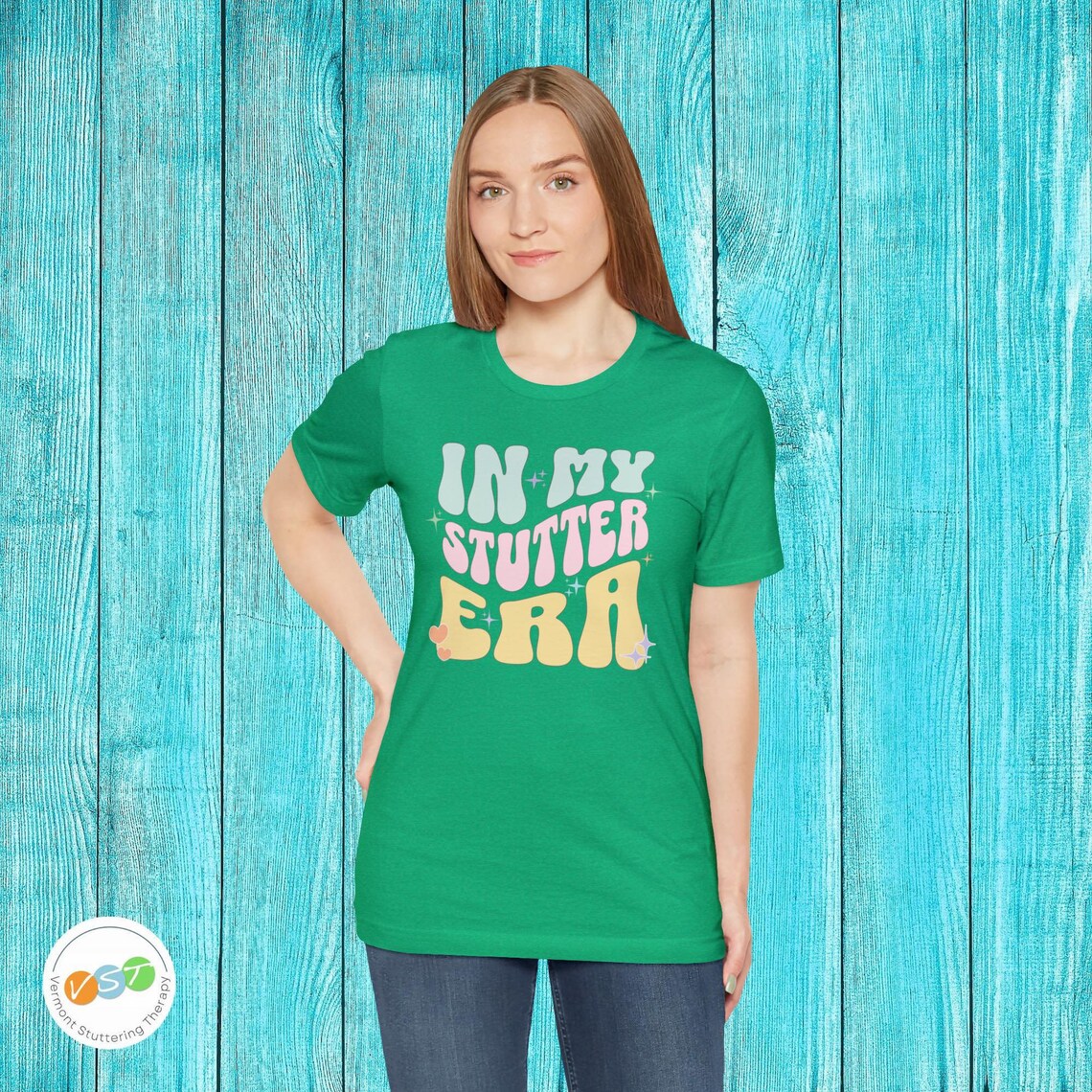In My Stutter Era Pastel Retro T-shirt for Person Who Stutters ...