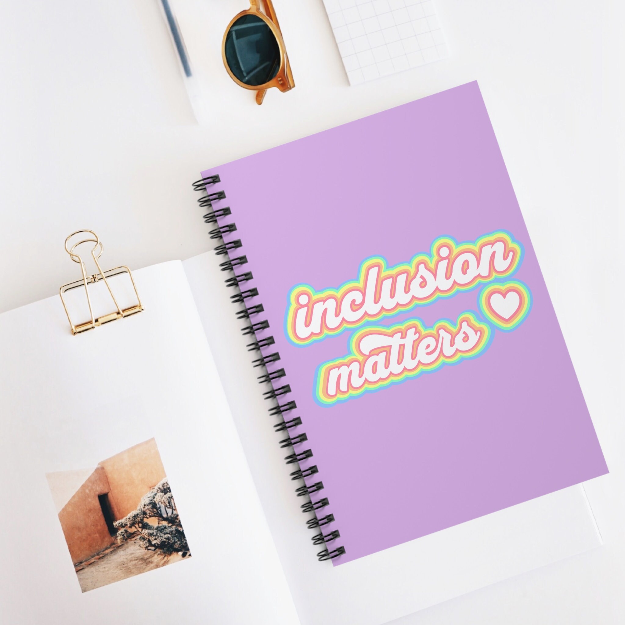 Inclusion Matters Notebook, Spiral Notebook, Ruled Line, Disability ...