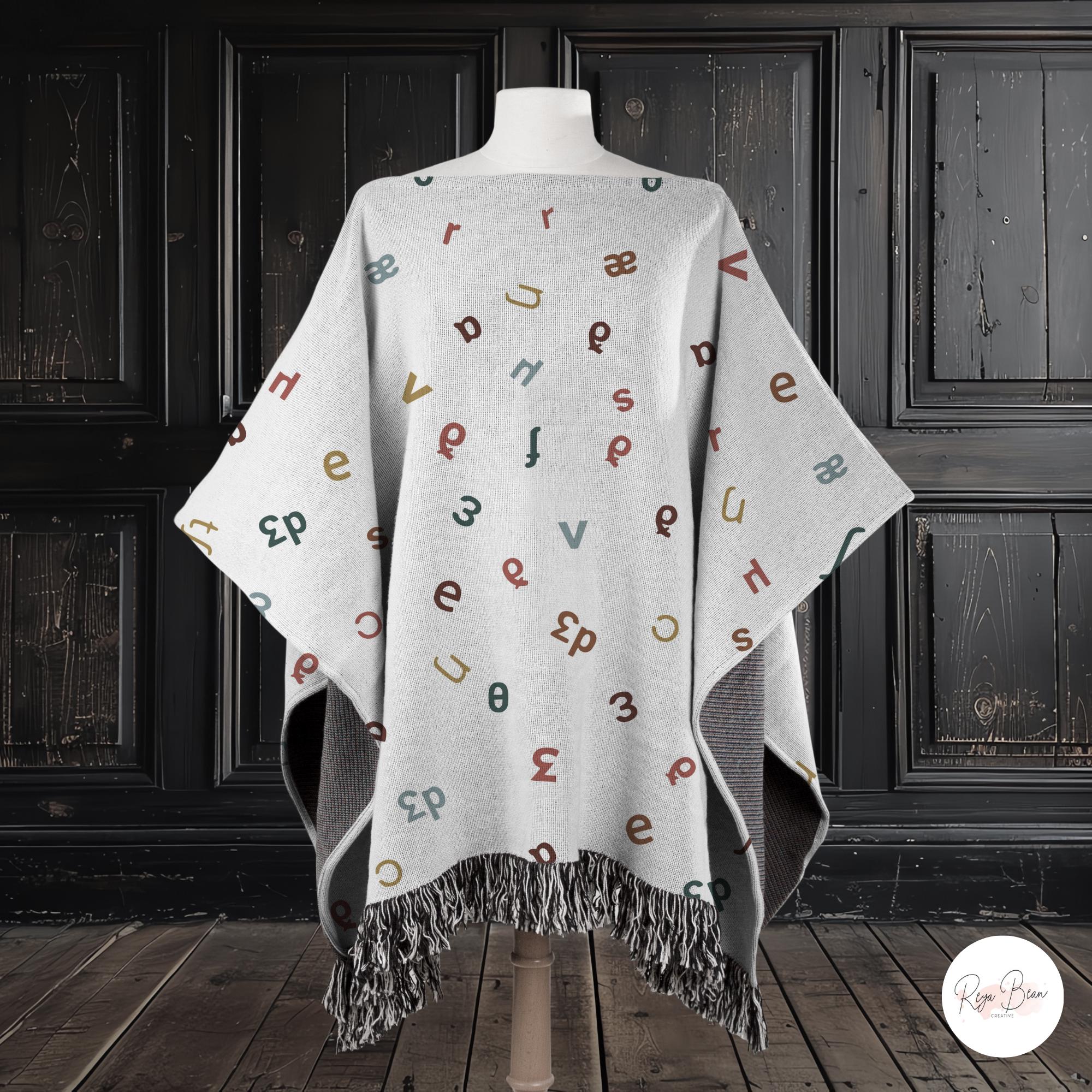 IPA International Phonetic Alphabet Poncho, Linguistics Professor ...