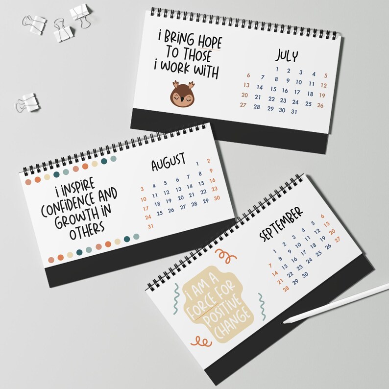 SLP Affirmation 2026 Desk Calendar Gift for Speech Pathologist, Speech ...
