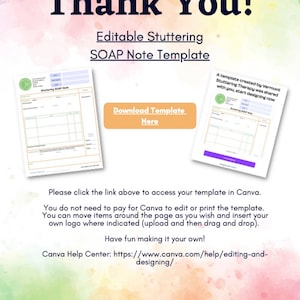 Digital SOAP Note, Stuttering SOAP Template, Stuttering Therapy, SLP ...