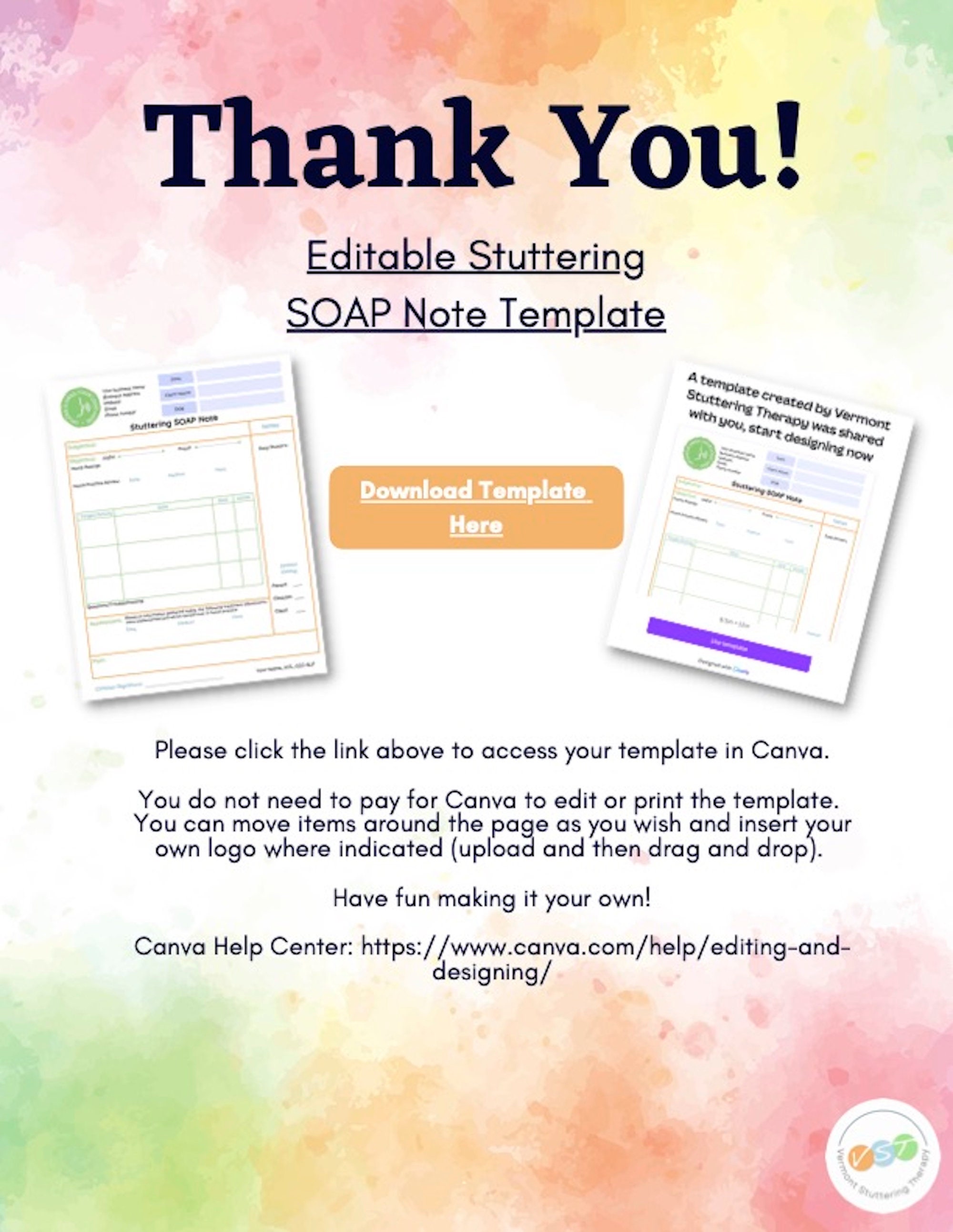 Stuttering Therapy SOAP Note Template (editable Digital Download) - Etsy