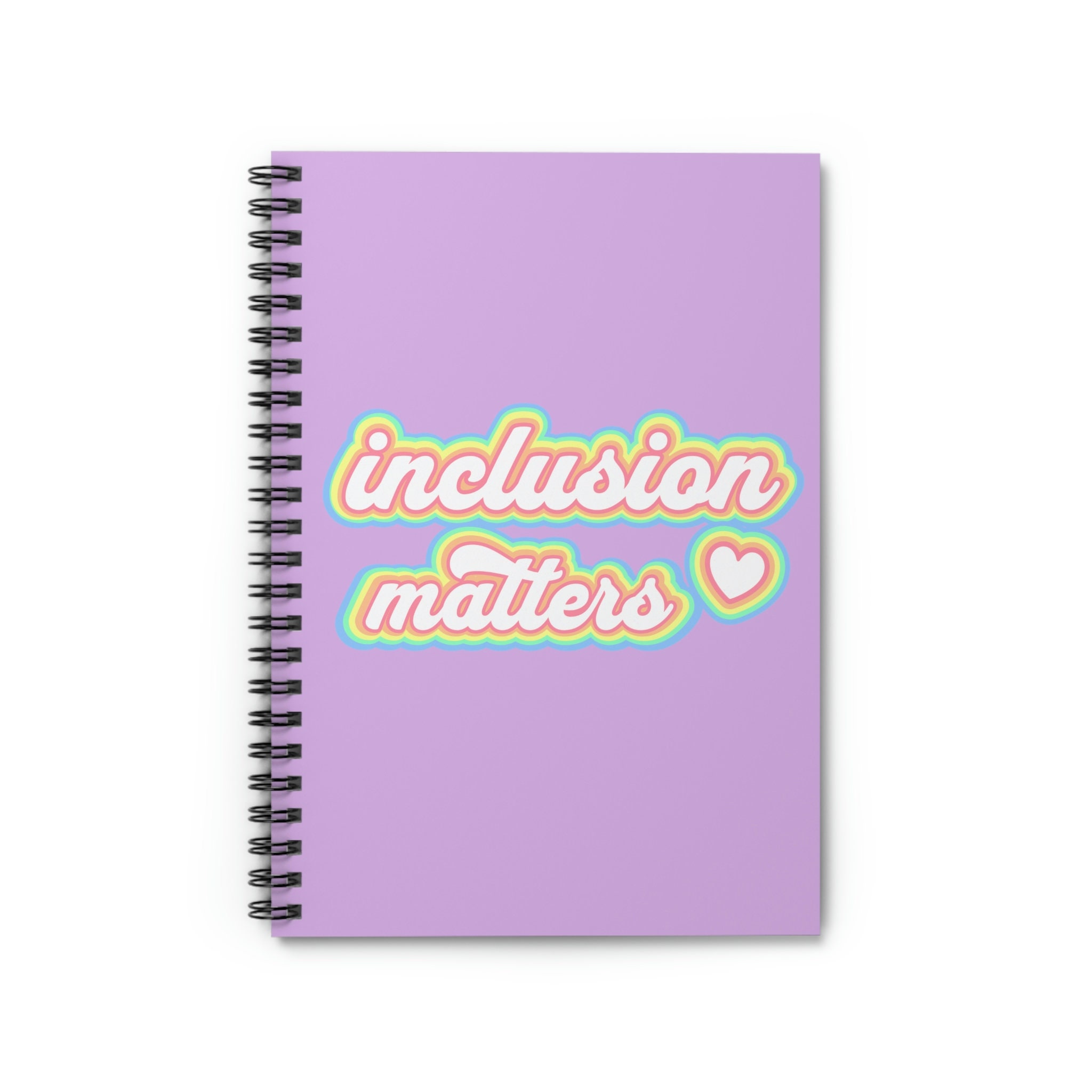 Inclusion Matters Notebook, Spiral Notebook, Ruled Line, Disability ...