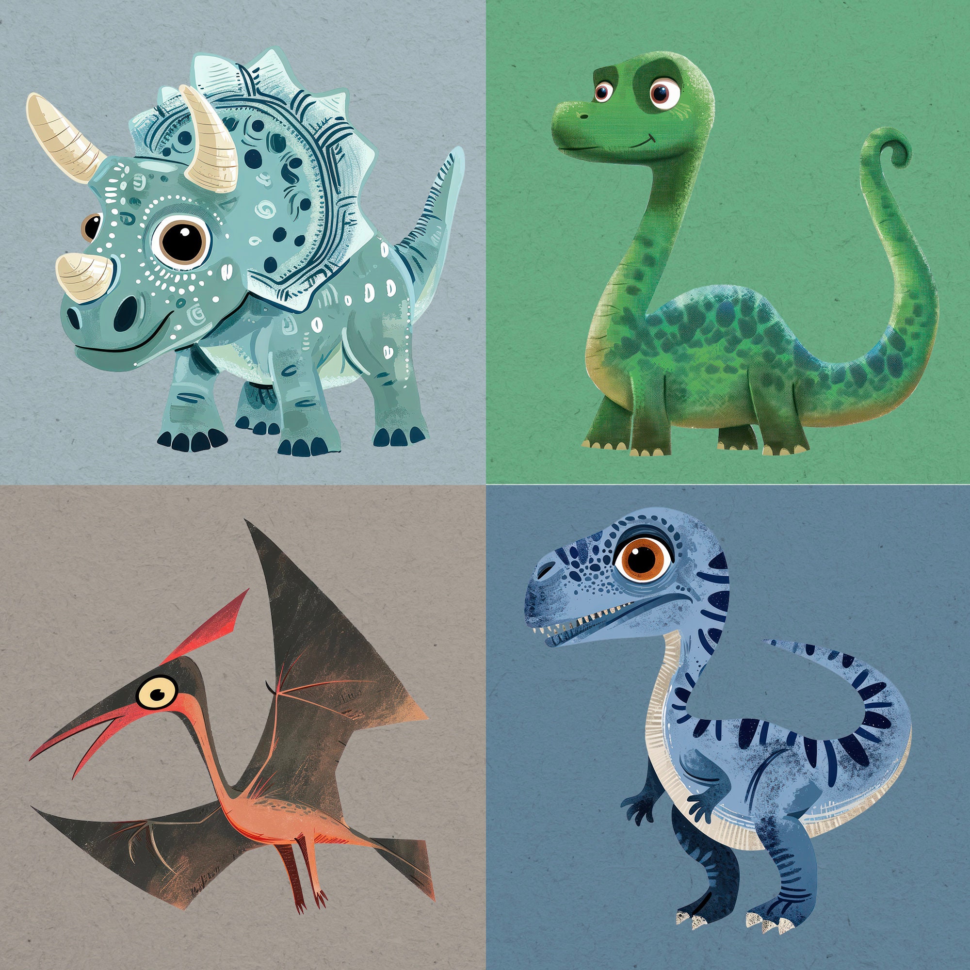 Adorable Dinosaur PNG Bundle 20 Unique, Colorful & Playful Dino Clip ...