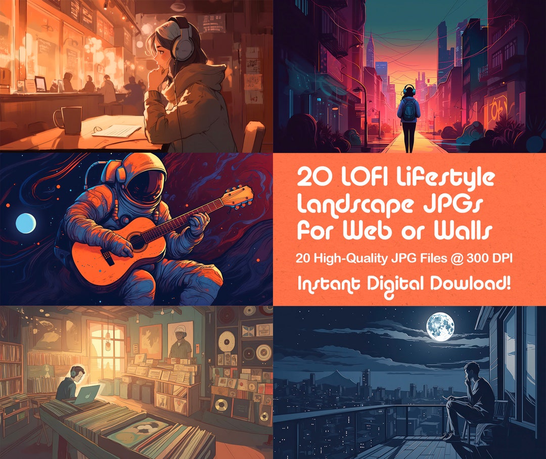 20 Hi-res Chill LOFI Music Lifestyle Landscape Images for Your ...