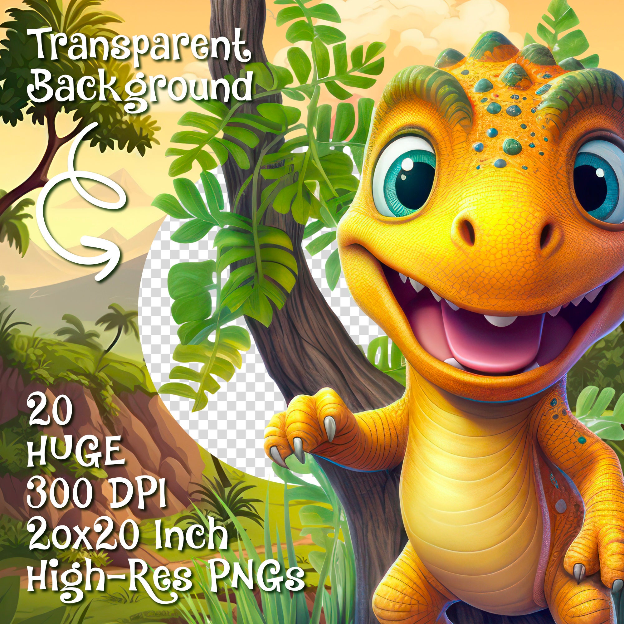Creative Fun T-rex Clipart Bundle - Fun and Cute Dinosaur Clipart Pngs ...
