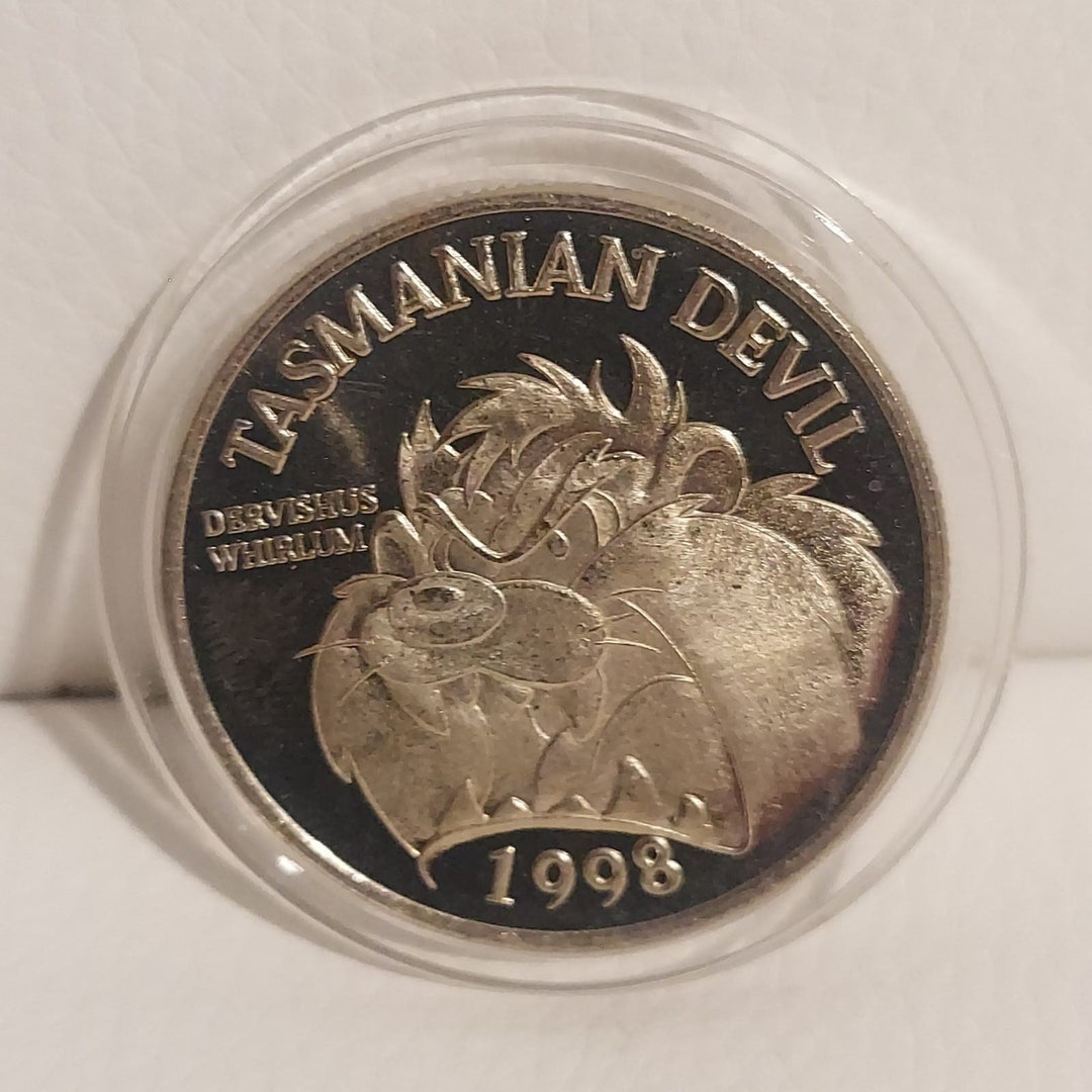 Vintage 1998 Warner Bros Studio Store Coin Tasmanian Devil EXCELLENT ...