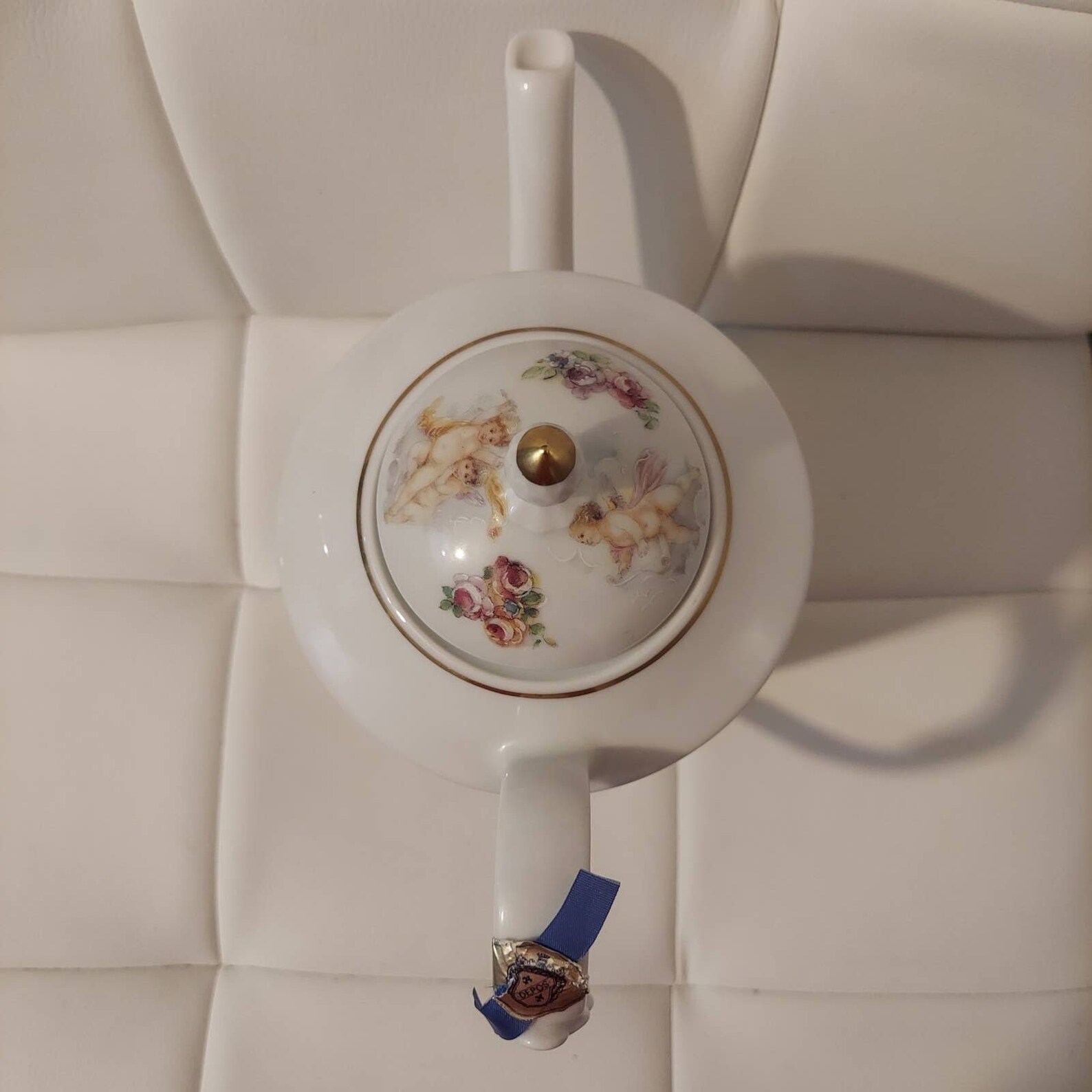 RARE Vintage Depos T Limoges 24K Porcelain 9 Coffee Carafe / Teapot w ...