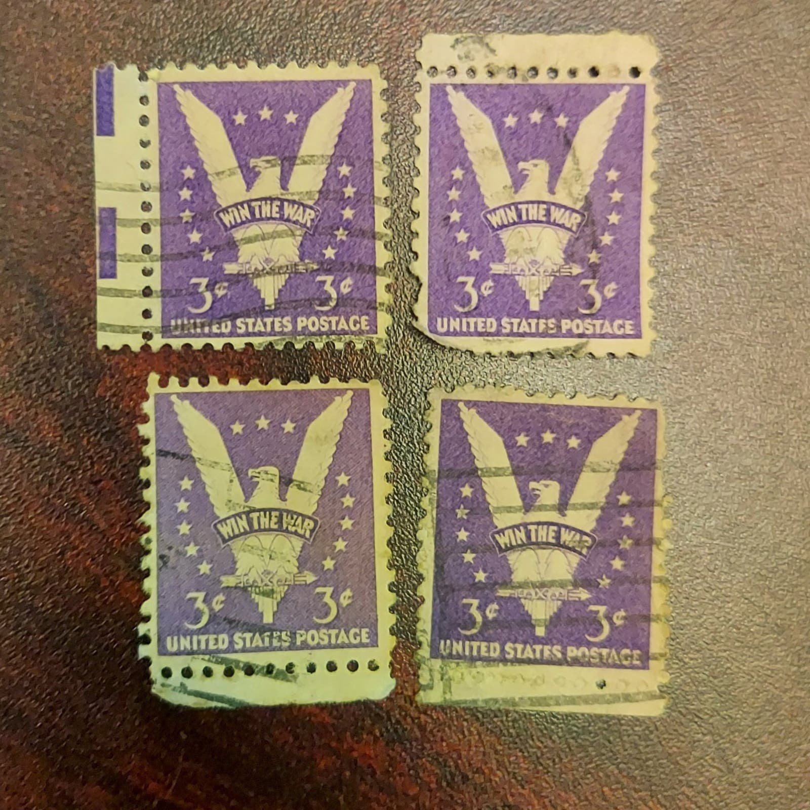 ERROR LOT Win the War 1940's 3c 3 Cent United States Postage Stamps *as ...