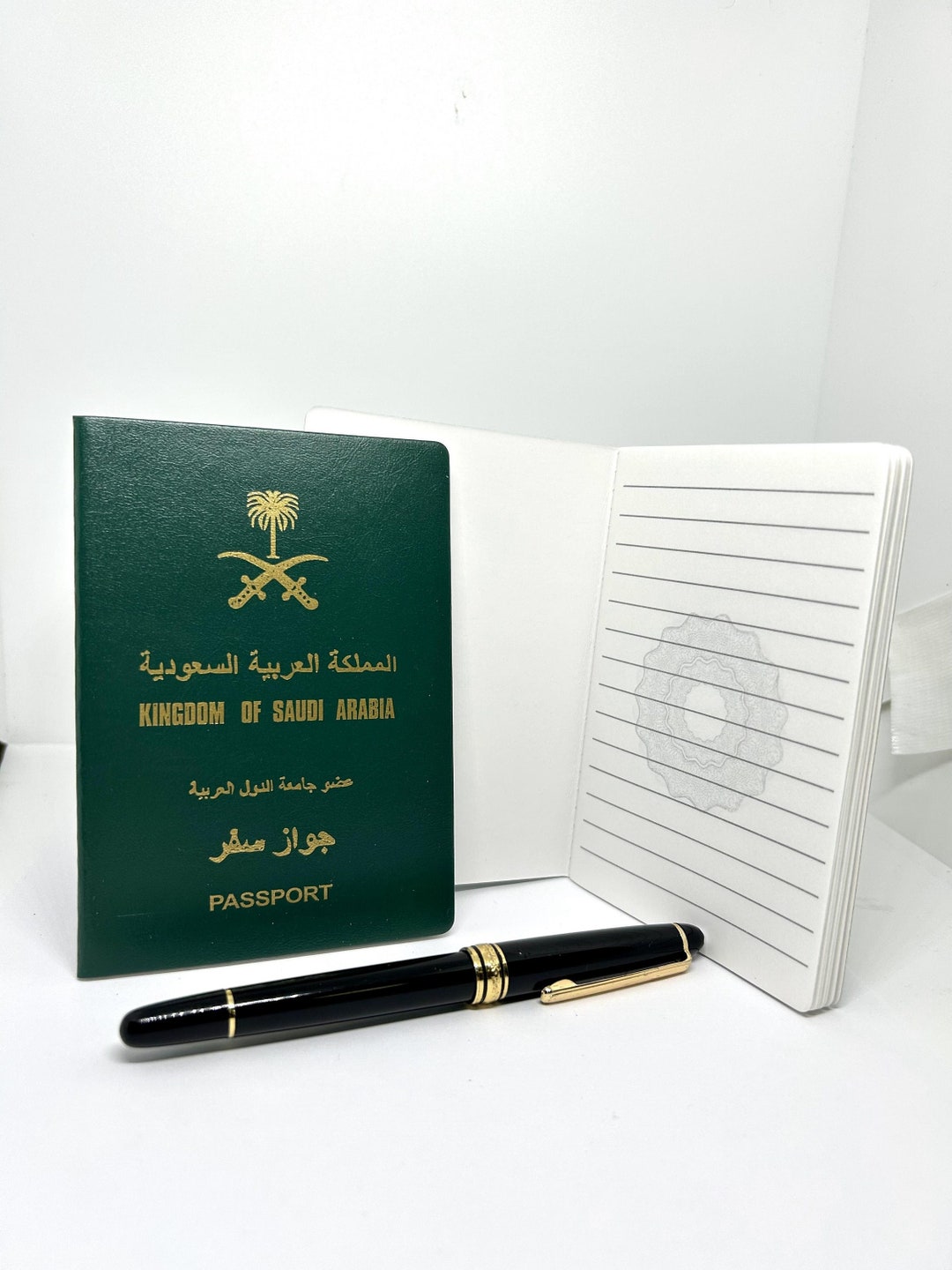 Saudi Arabia Passport Prop Notebook for Games, Travel Journal and Notes ...