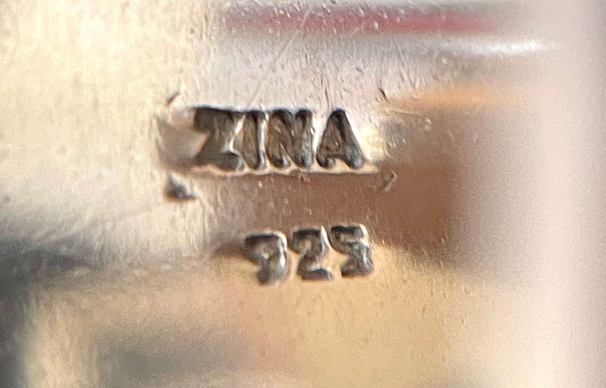 ZINA STERLING SILVER 925 Signed Clip-on Cuff Earrings 33.8g Vintage ...