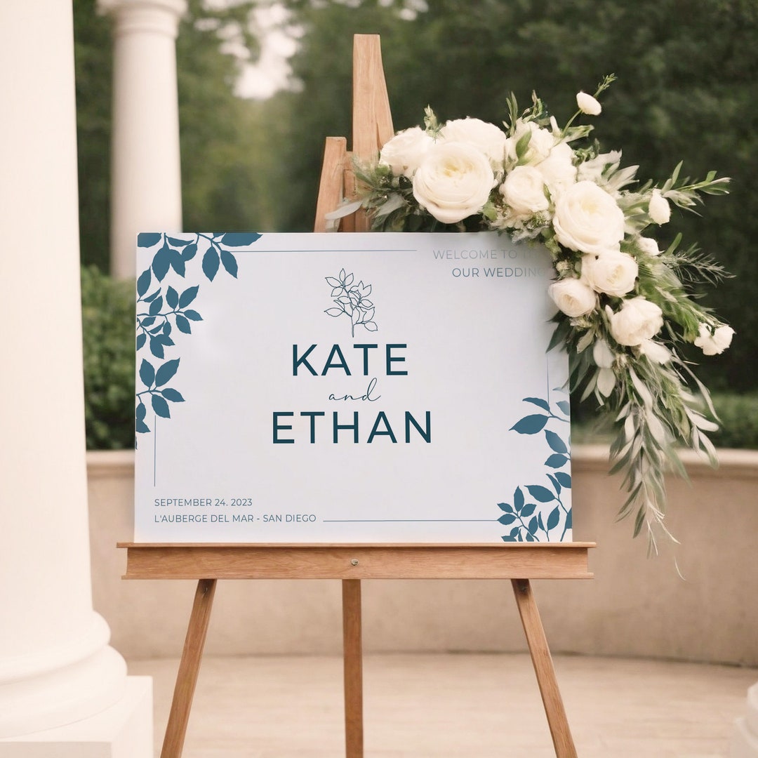 Personalized Wedding Sign, Custom Wedding Board, Wedding Welcome Sign ...