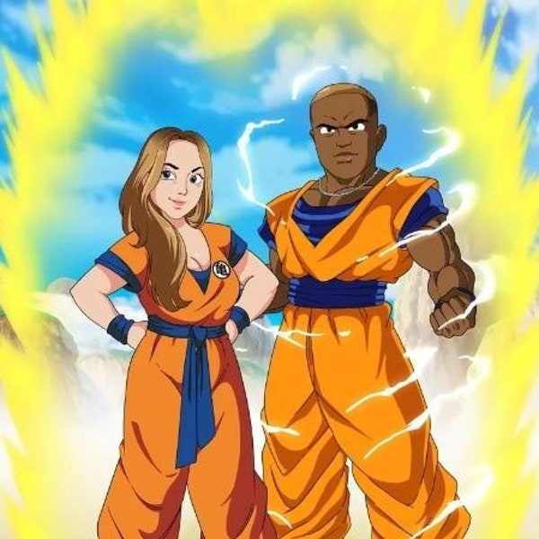 Custom Anime Portrait Dbz - Etsy