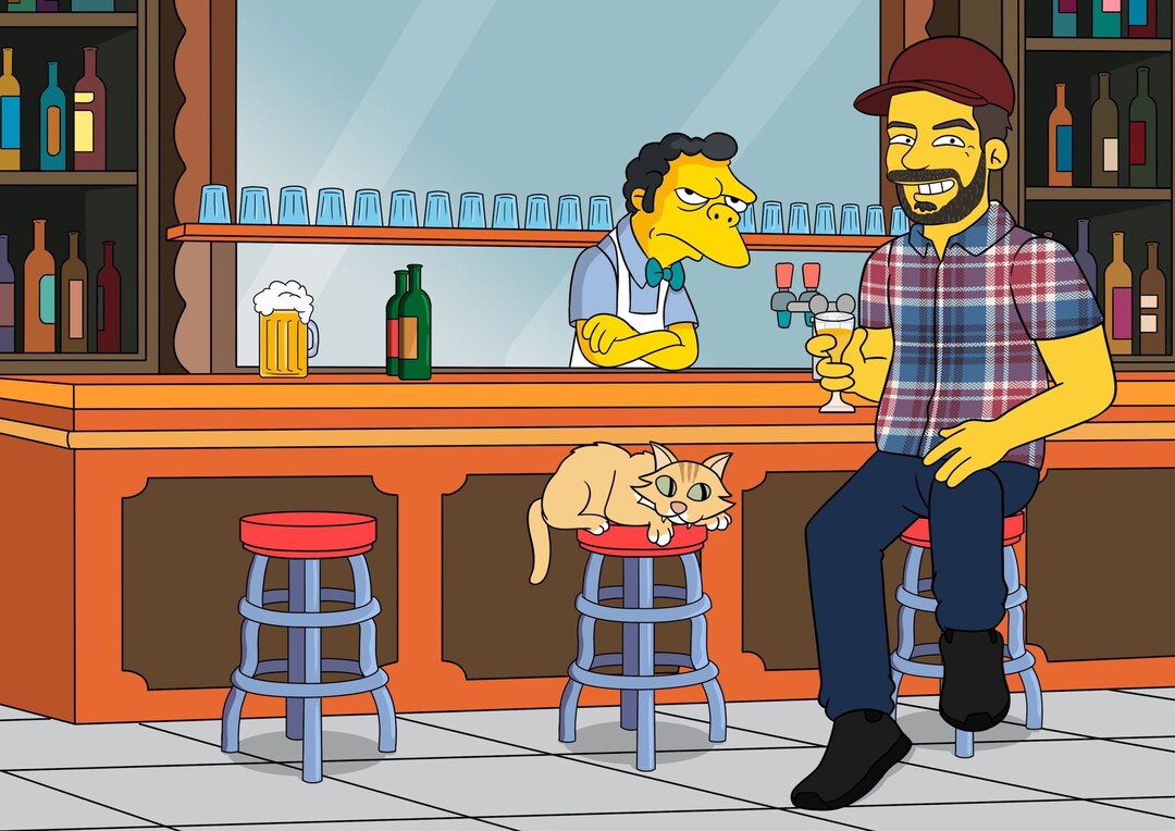 Simpsons Portrait, Simpsonized, Simpsonize Me, Valentine Gift, Simpsons ...