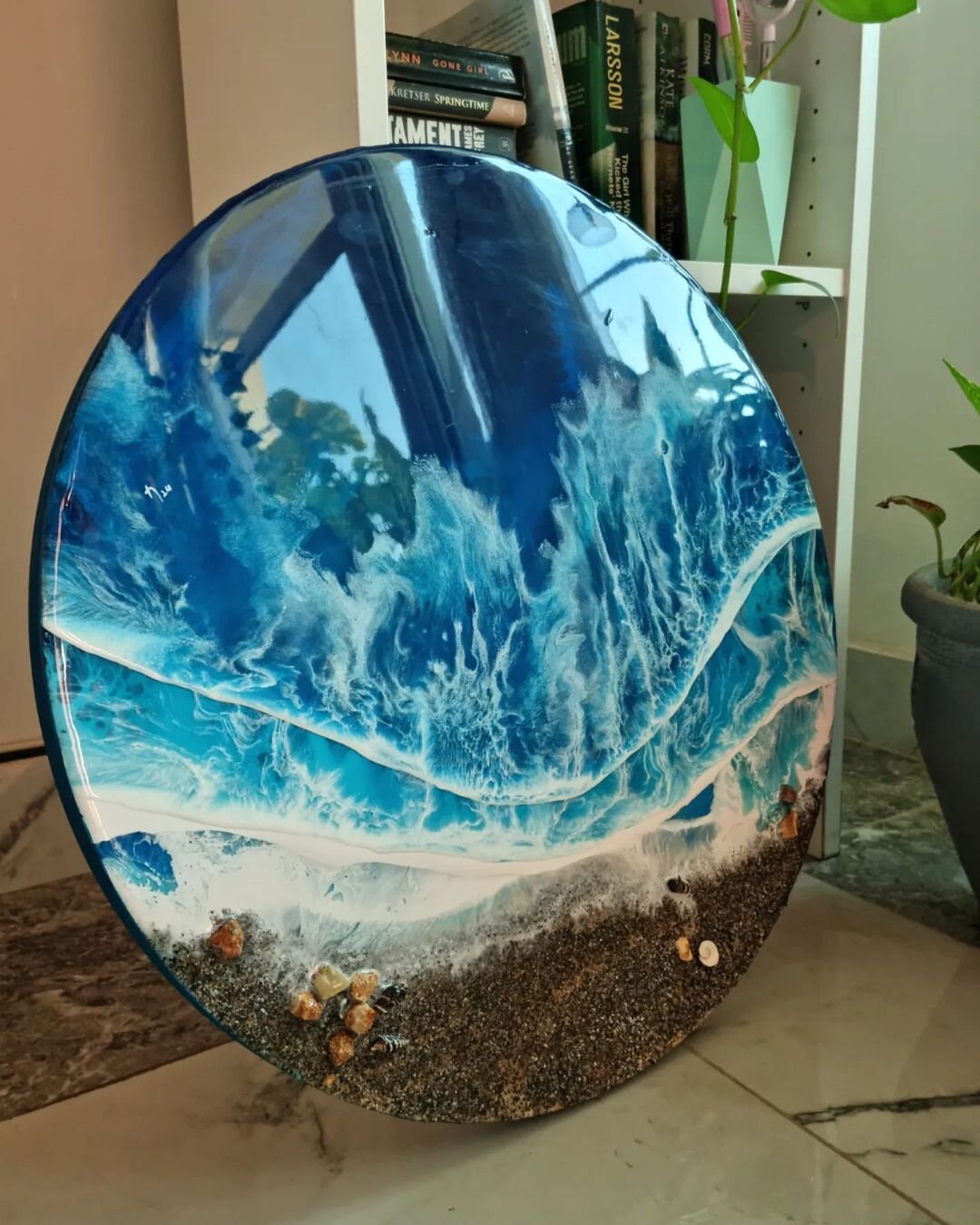 Ultra Realistic Ocean Table Top for Coffee Table 24 Inches Beach Themed ...