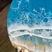 Ultra Realistic Blue Ocean Resin Table Round Epoxy Ocean Coffee Table ...
