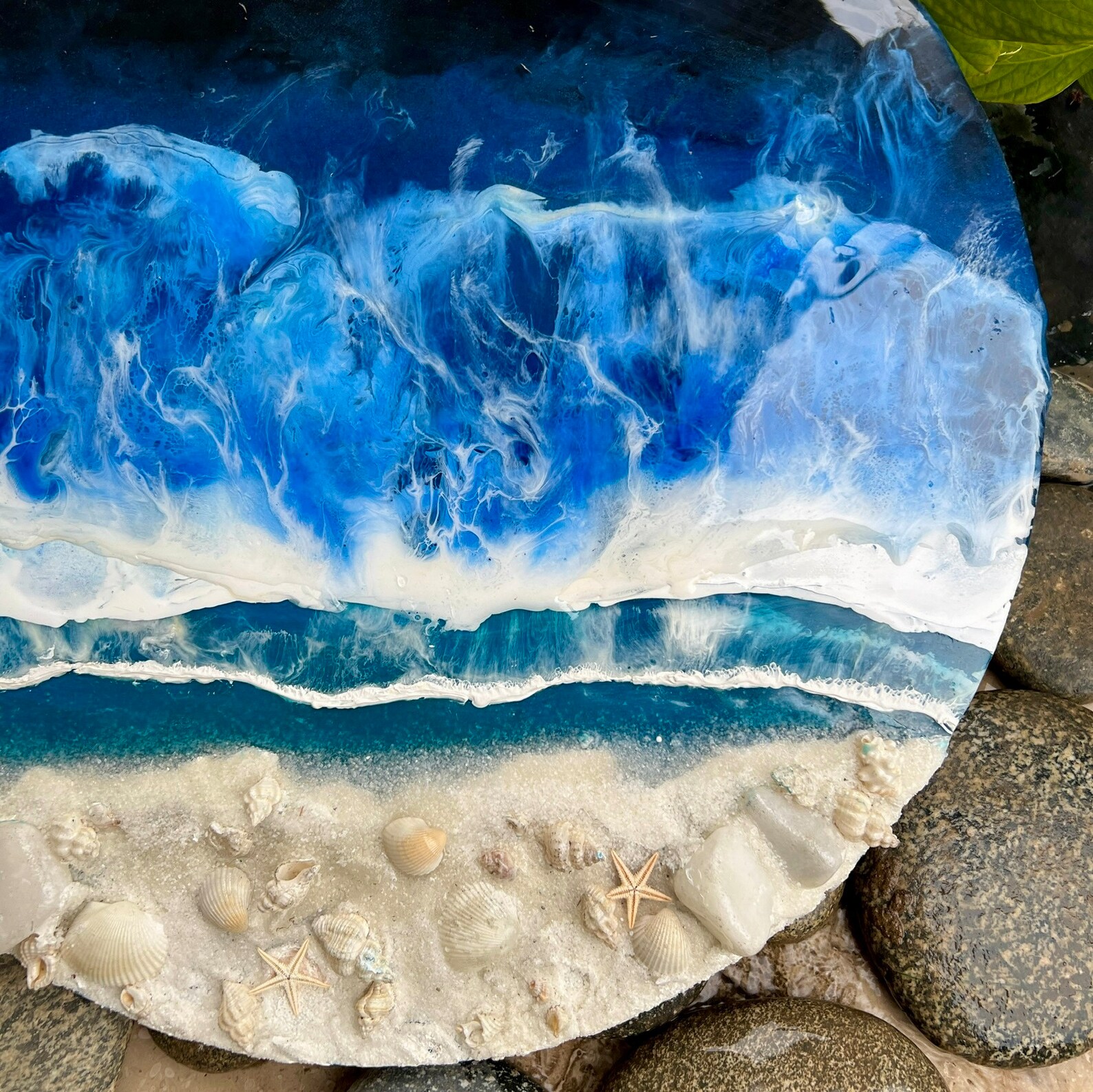 Ultra Realistic Ocean Table Top for Coffee Table 24 Inches Beach Themed ...