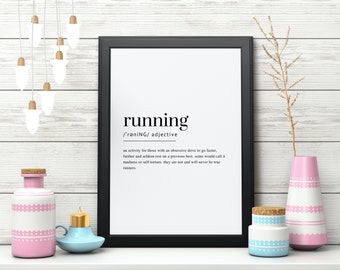 MARATHONER DEFINITION Print Digital Download Printable Wall Art ...