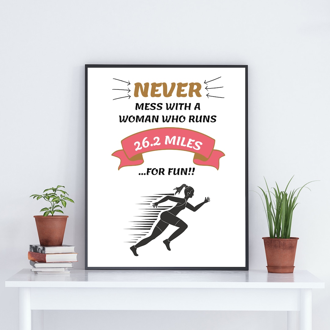 Marathon Runner Poster, Runner Gift for Her, Marathon Runner Gift ...