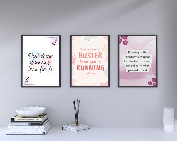 Running Inspirational Quotes Posters Funny Picture Clip: Running