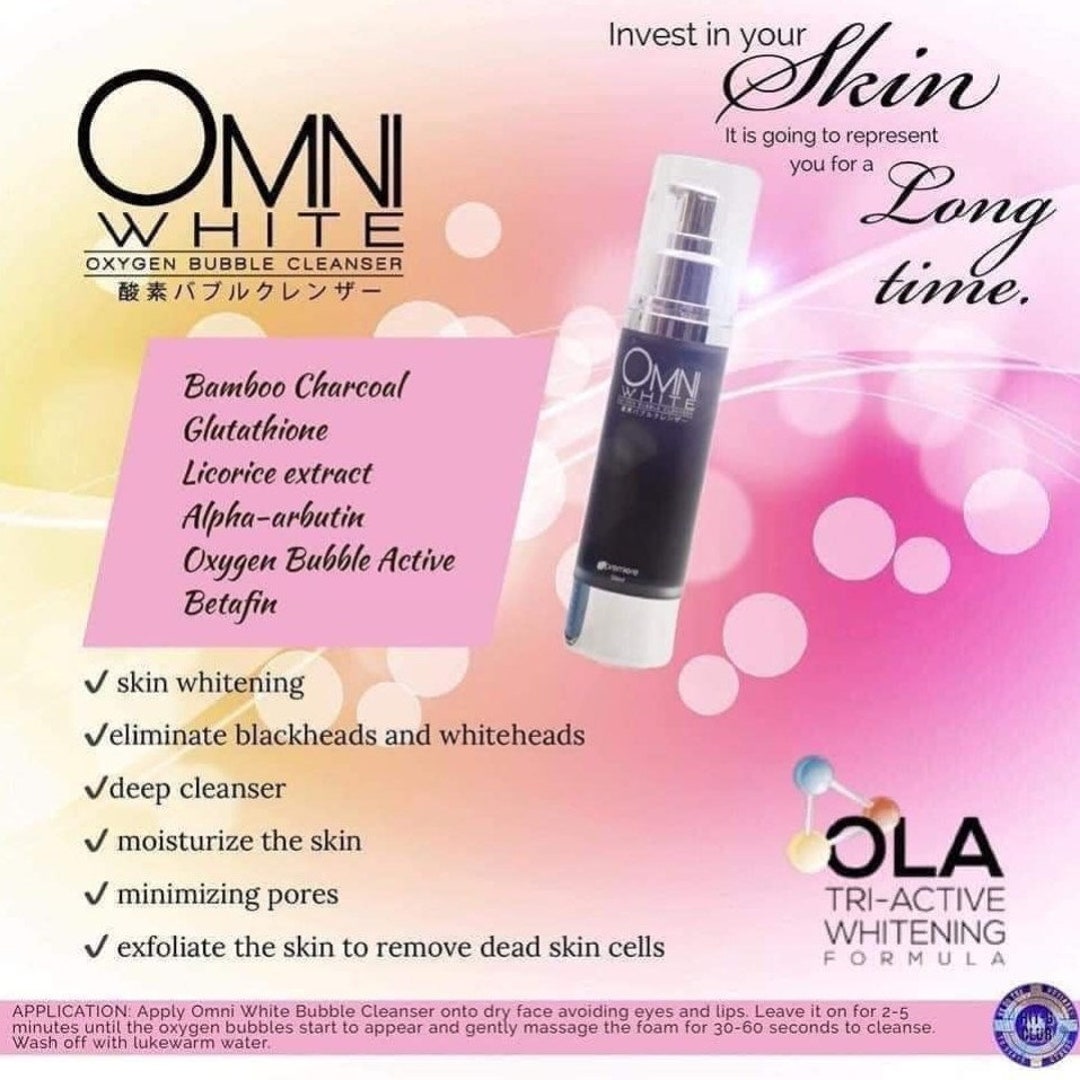 Omni White Oxygen Bubble Facial Cleanser Mask 50ml - Etsy