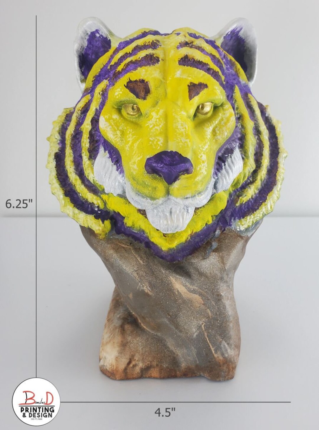 LSU Tiger Bust - Etsy