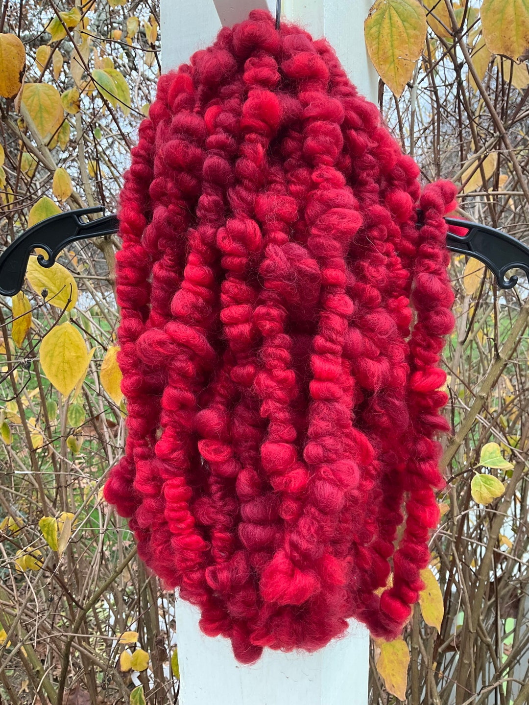 Art Yarn 6 Yds Super Jumbo Deep to Bright Red Jumbo Yarn - Etsy