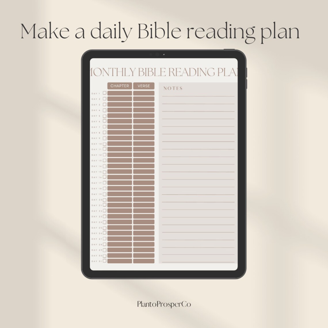 Bible Reading Tracker, Printable Planner, Christian Planner, Eco ...