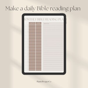 Bible Reading Tracker, Printable Planner, Christian Planner, Eco ...