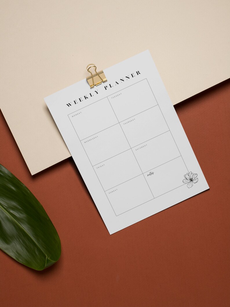 Weekly Schedule, to Do List Printable, Daily Planner, Daily Schedule ...