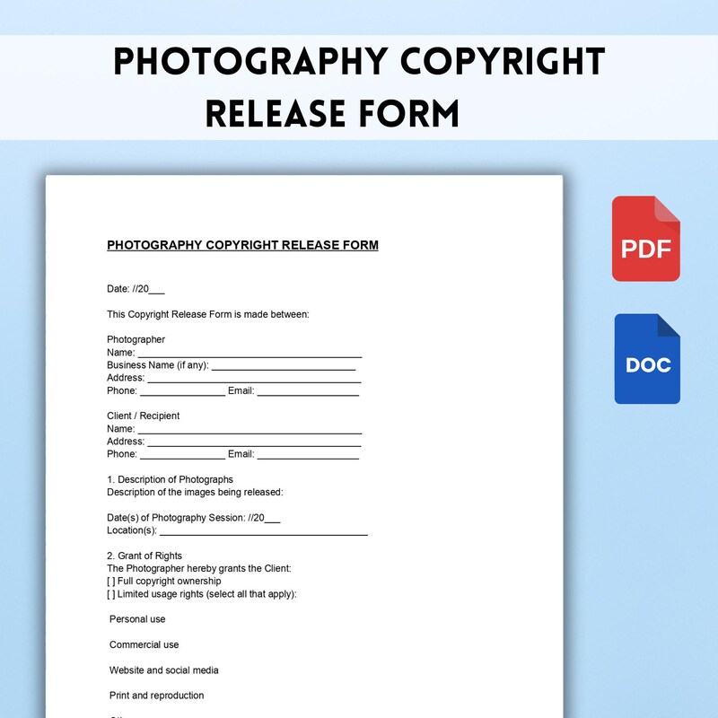 Copyright Release - Etsy