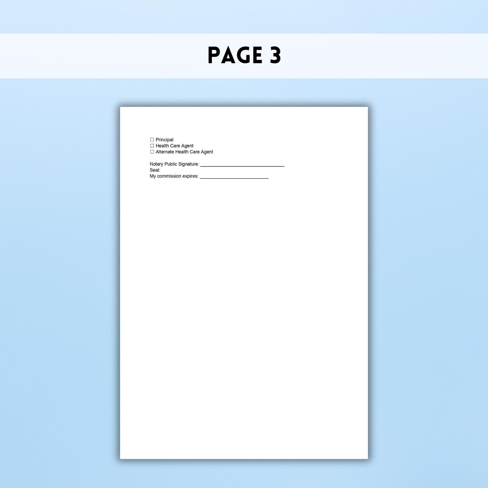 Power of Attorney Form Template | Legal Authorization Document ...