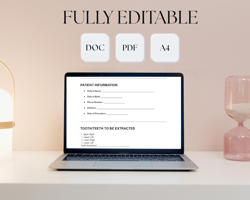 Tooth Extraction Consent Form DOC PDF | Dental Surgery Authorization ...