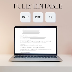 Lifetime Right of Occupancy Agreement Template DOC PDF | Property Use ...