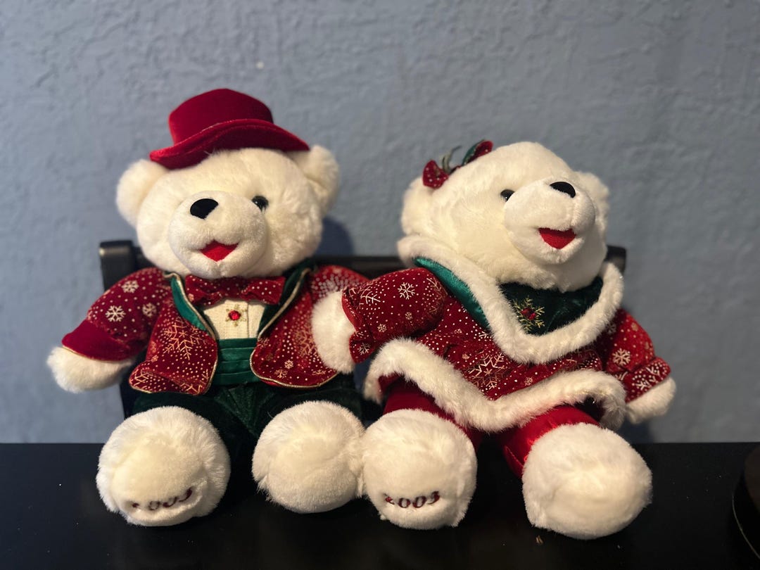 2003 Dan Dee Snowflake Teddy Bear Boy Girl Set, Vintage Collectible - Etsy