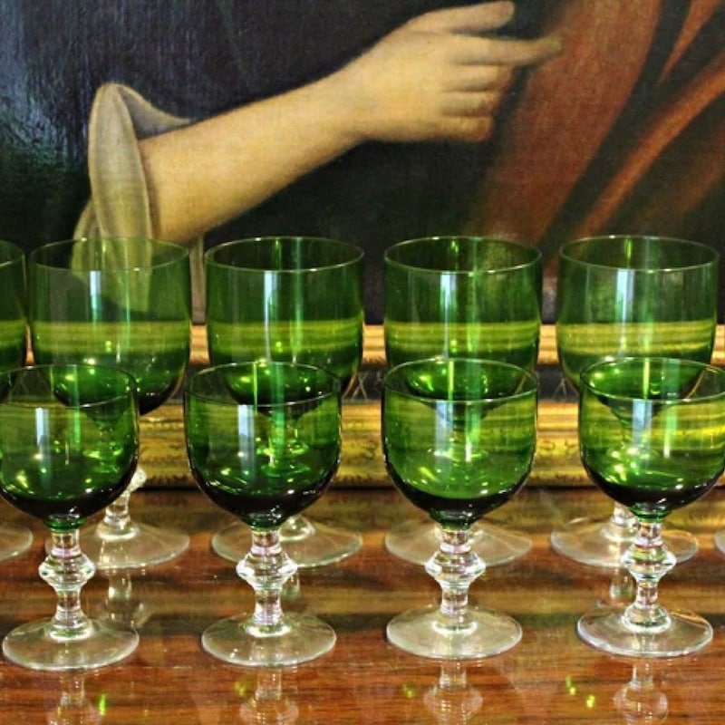 Antique Wine Glasses Etsy