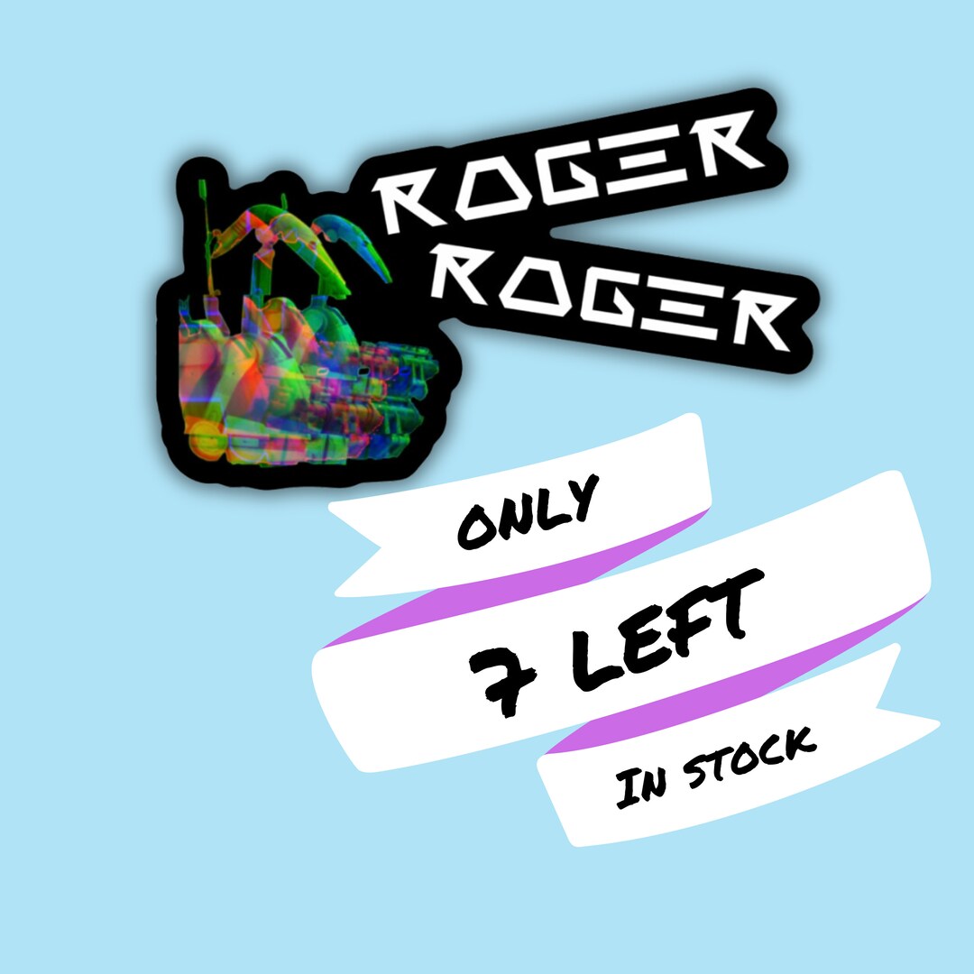 Roger Roger-sticker 3 X 1.82 Inches, the Clone Wars, Clone Wars, Battle ...
