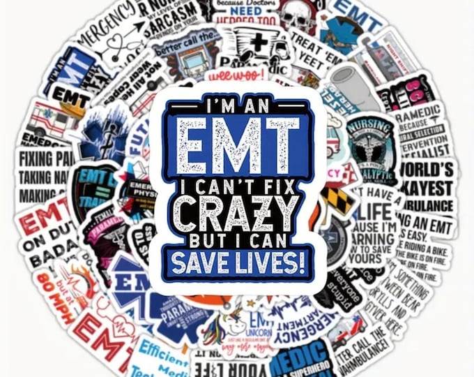 25 Mystery EMT Stickers – Paramedic Stickers for First Responders ...