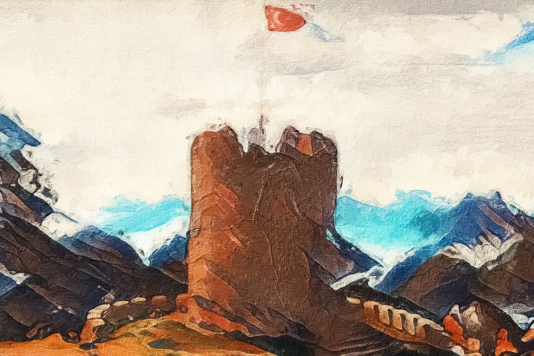 Digital Oil Painting. Castle Painting. Kitchen Bedroom and - Etsy