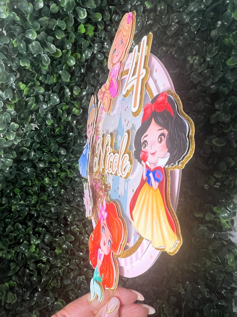 Princess Cake Topper / Princess Topper / Princess Shaker Topper ...