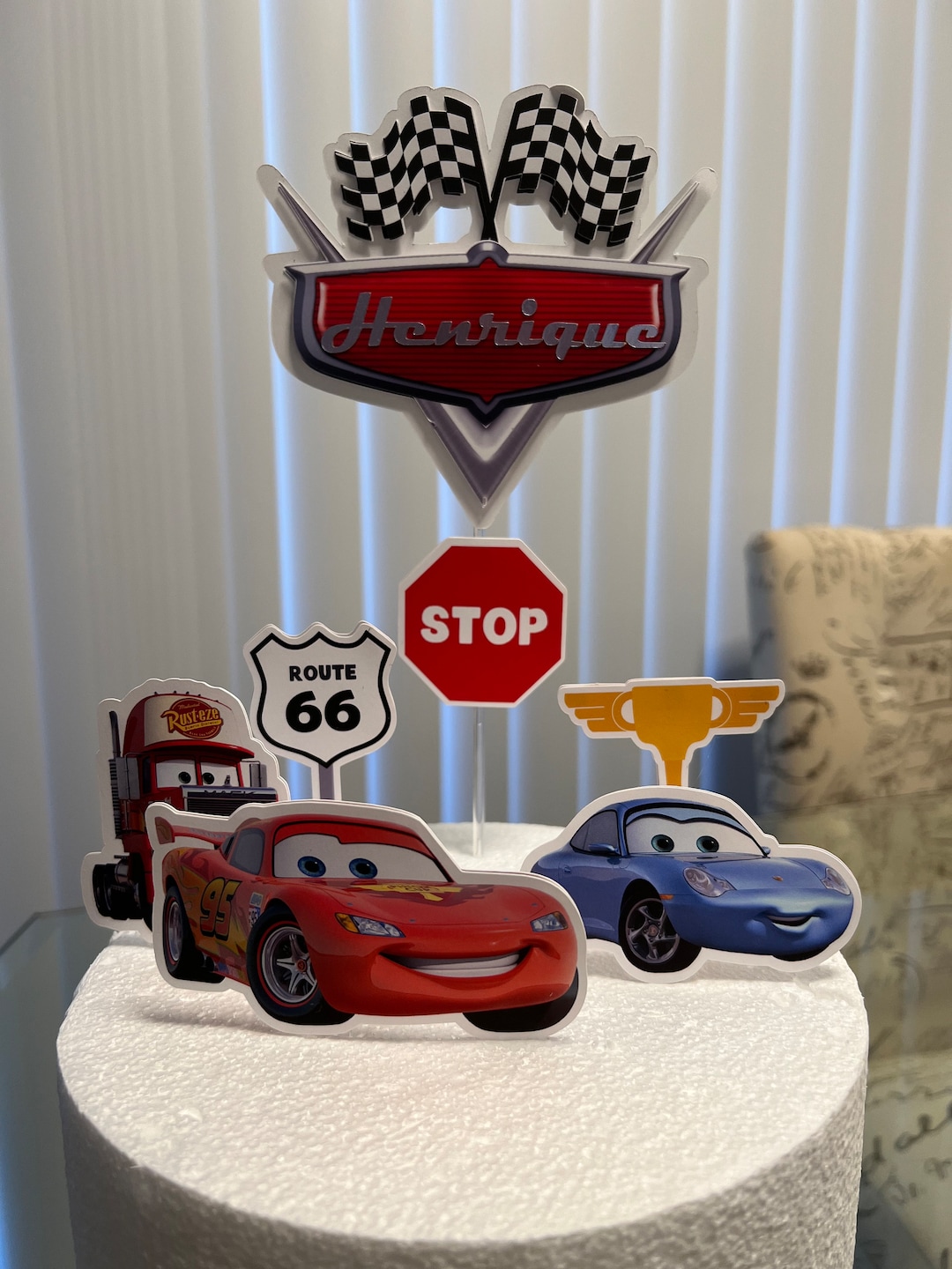 Cars Cake Topper Custom Cake Topper Personalized Cars Cake - Etsy