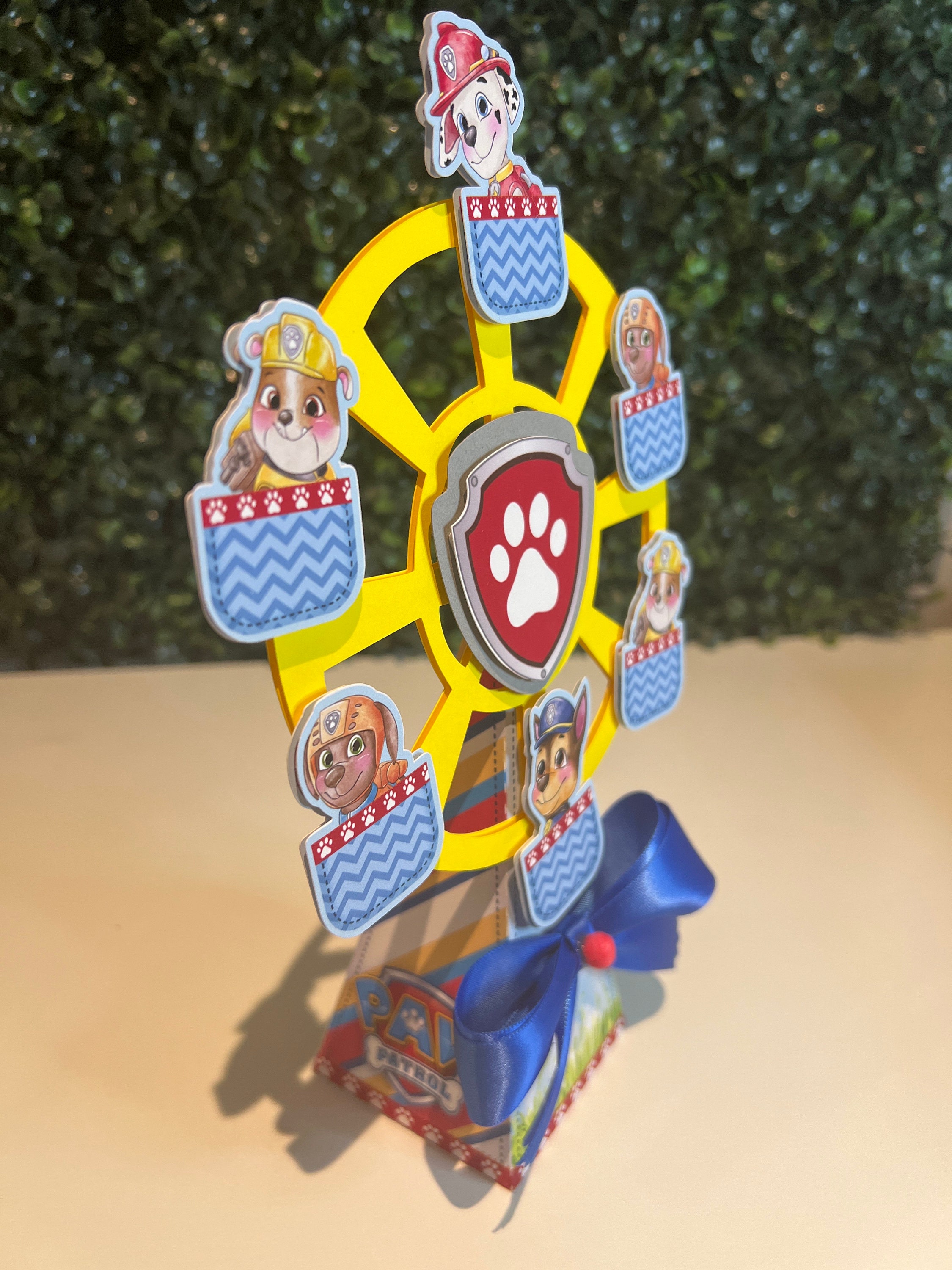 Paw Patrol Box Pyramid Favor Box - Etsy
