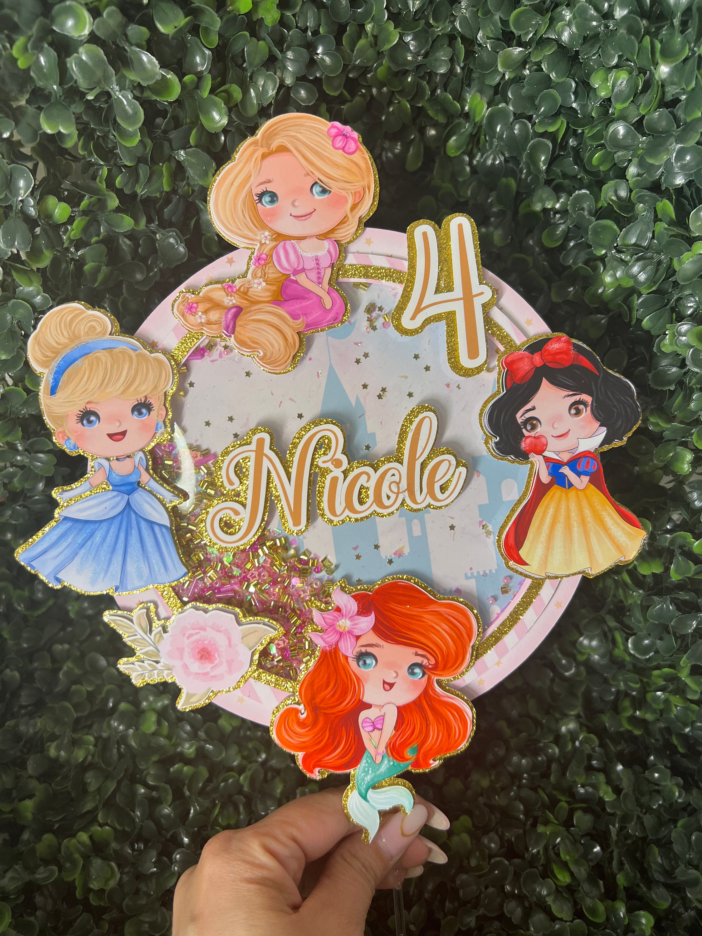 Princess Cake Topper / Princess Topper / Princess Shaker Topper ...