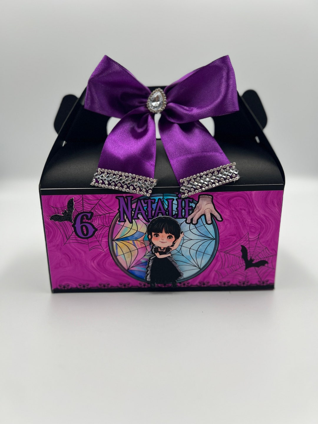 Wednesday Addams Personalized Gable Boxes, Favor Boxes for Kids - Etsy